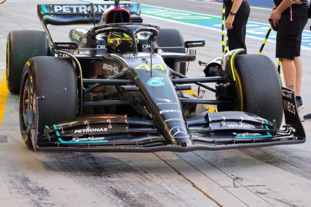 【F1テスト新車情報：メルセデス】ヘイロー延長上の膨らみで空気を整えるW14。各部には細かな空力パーツも追加 | mixiニュース